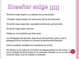 Paulo Freire Pedagpogia PPT