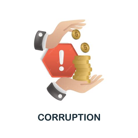 Icône De Corruption Illustration 3d De La Collection Esg Icône Créative