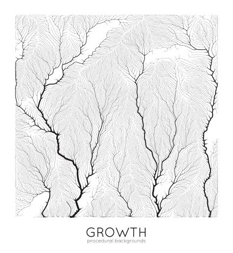 Abstract Growth Pattern Free Vector
