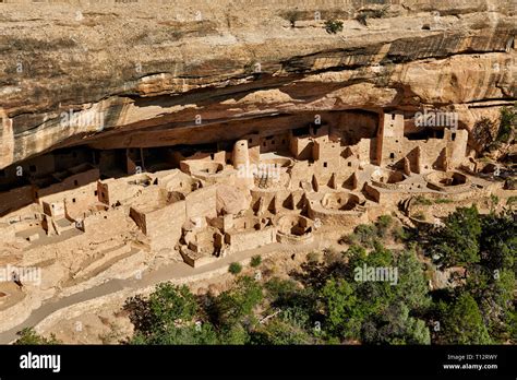 Cliff Palace Cliff Dwellings In Mesa Verde National Park Unesco World