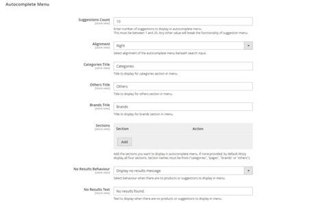 Menu Configuration Wizzy User Docs