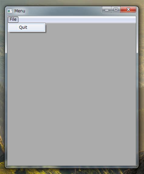 Wxwidgets メニュー