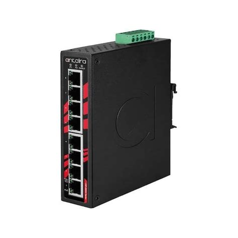 Antaira 8 Port Industrial Gigabit Poe Unmanaged Ethernet Switch W 8 10 100 1000tx Eot 40