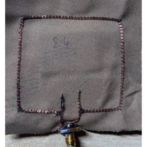 A Textile Loop Antenna Is Placed On The Torso Region Of The Human
