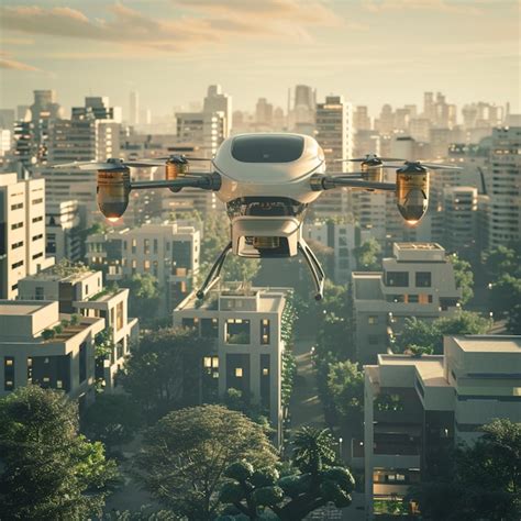 Premium Photo An Autonomous Delivery Drone Transporting Packages