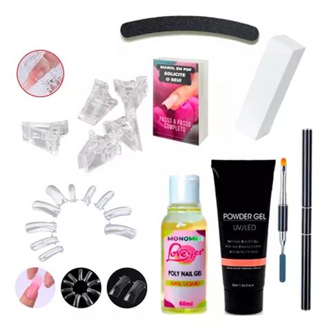 Kit Polygel Reposi O Poligel Molde F Pincel Duplo Parcelamento Sem Juros