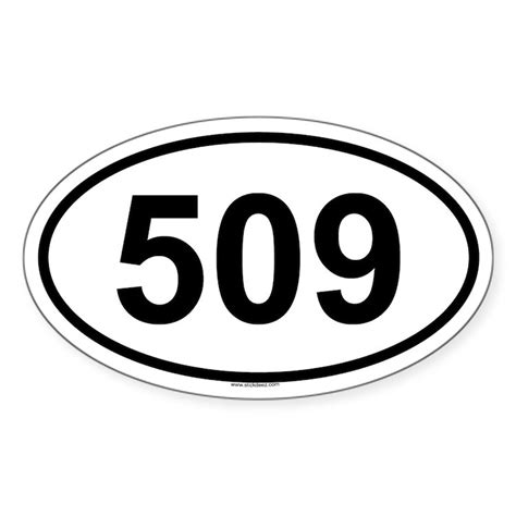 509 Sticker (Oval) 509 Oval Sticker | CafePress