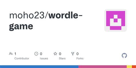 Github Moho23wordle Game