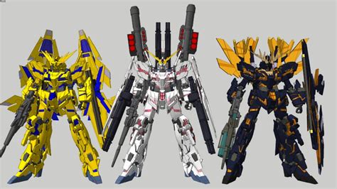 Rx 0 Unicorn Gundam Destroy Mode 3d Warehouse