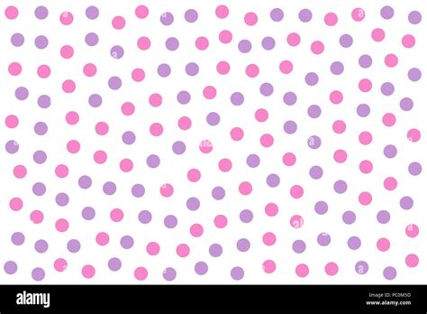 Pink And Purple Dots As Background Made Of Randomly Placed Colored