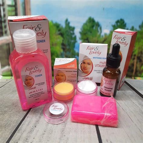 Jual Paket Cream Fair Lovely In Cream Siang Malam Sabun Serum Toner Shopee Indonesia