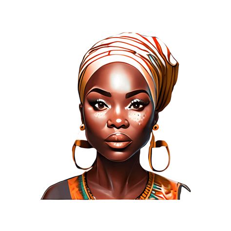 Nigerian Girl Wearing Gele · Creative Fabrica