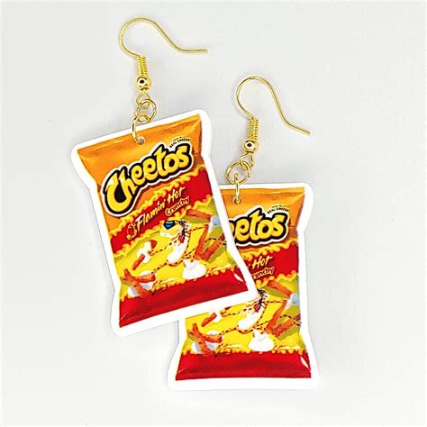 Handmade Flaming Hot Cheetos Earrings Etsy