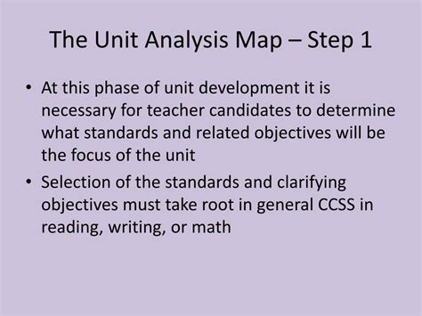 Ppt Unit Analysis Map Hied 30013010 Powerpoint Presentation Free