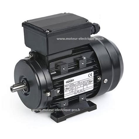 Moteur monophasé 0 12 kw 1500 moteur electrique pro fr