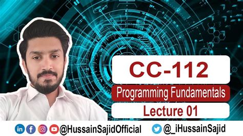 Cc 112 Lecture 01 Programming Fundamentals Pu Bs 4 Year Program