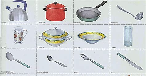 Посуда картинки для детей