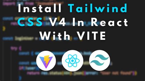 How To Setup Tailwind Css V4 In React Js With Vite For Beginners In 2025 Youtube