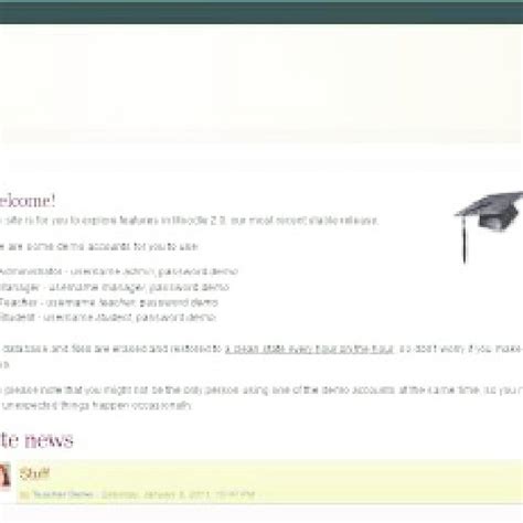 Moodle Demo Page Download Scientific Diagram