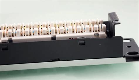 1u Cat7 Gigabit Ethernet Patch Panel 24 Port For High Speed Network