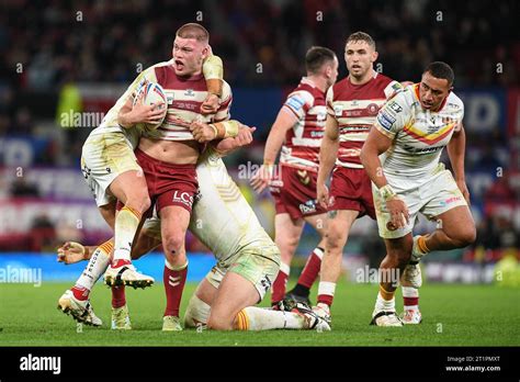 Manchester England 14th October 2023 Morgan Smithies Of Wigan Warriors Betfred Super League