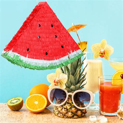 Watermelon Piñata Fruit Summer Theme Includes Stick