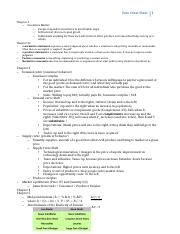 Econ Cheat Sheet Econ Cheat Sheet 1 Chapter 1 Incentives Matter People Respond To Incentives