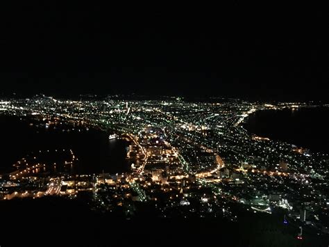 日本三大夜景 函館山 隠れ文字 新柏倉庫
