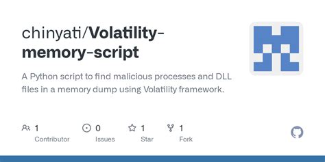 Github Chinyativolatility Memory Script A Python Script To Find
