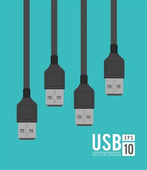 Premium Vector USB Design