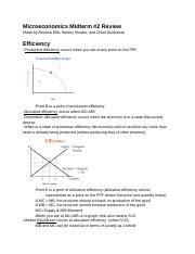 Econ Midterm 2 Study Guide Microeconomics Midterm 2 Review Made By