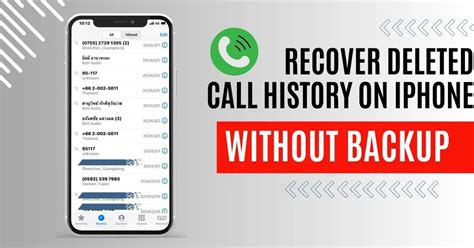 How To Recover Deleted Call History On IPhone Without Backup