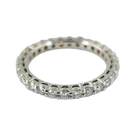 White Gold Shared Prong Diamond Eternity Band At 1stdibs