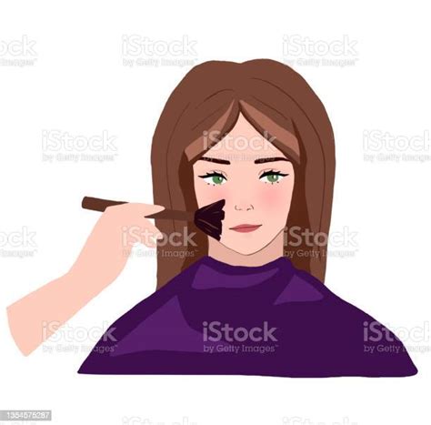 미용실 이발소 와 고객 미용사 소녀 와 미용실 소녀 와 A 뷰티 살롱 소녀 에 A 이발소 가위에 대한 스톡 벡터 아트 및 기타
