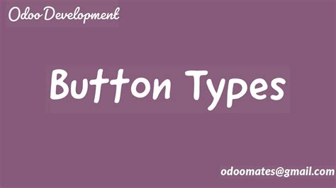Button Types In Odoo Youtube