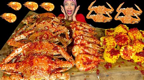 Mukbang Asmr Crab Shrimp Corn Seafood🦐🦀🌽موکبانگ خرچنگ، میگو،بلال غذای دریایی Youtube