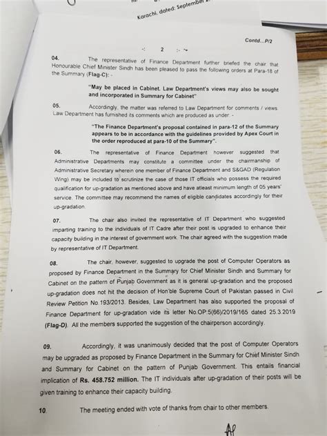 Upgradation Of It Cadre Posts Health Department Sindh • Galaxy World