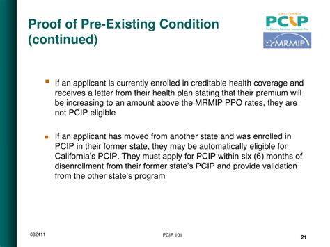 Ppt Pre Existing Condition Insurance Plan Pcip 101 Powerpoint