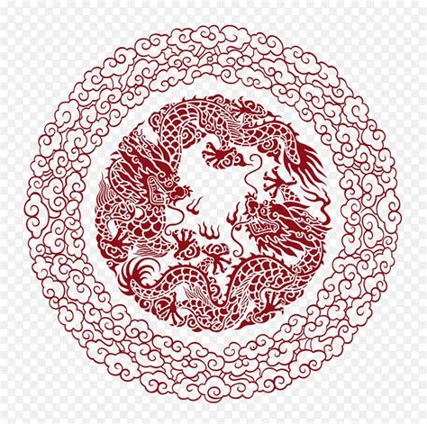 中国风祥云图腾圆形图案PNG图片素材下载 图片编号qrmbgavb 免抠素材网
