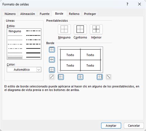 Aplicar O Quitar Bordes A Una Celda En Excel Excel Total