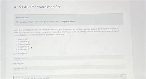 Solved Please Write In C Lab Password Modifier Chegg