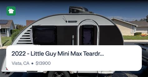 2022 Little Guy Mini Max Teardrop Trailer For 13900 In Vista Ca