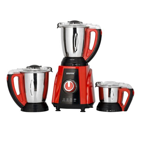 Geepas 3 In 1 Mixer Grinder 750w 3 Speed Setting Gsb44040