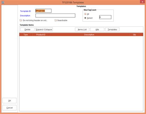 Transfer Order Templates