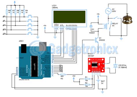 Automatic School Bell System Using Arduino Gadgetronicx