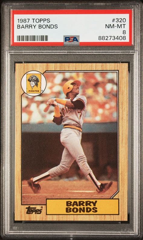 1987 Topps Barry Bonds 320 PSA 8 Rookie RC Pirates Giants EBay