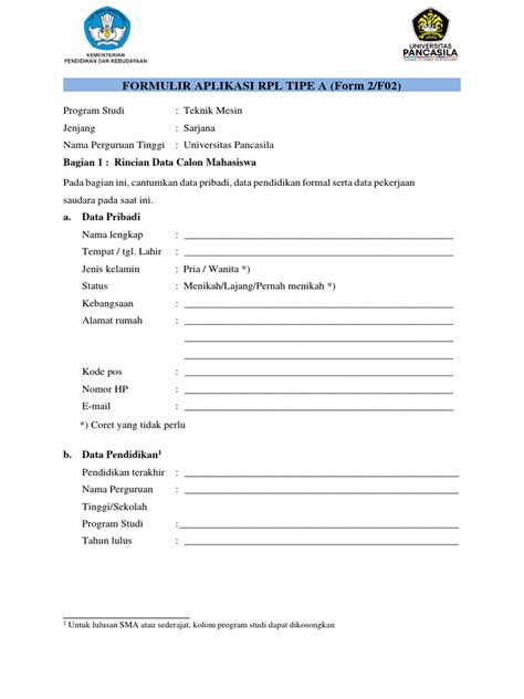 F02 Aplikasi Rpl S1 Teknik Mesin Pdf