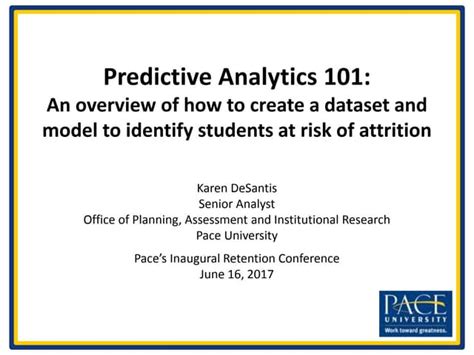 predictive analytics 101 pptx