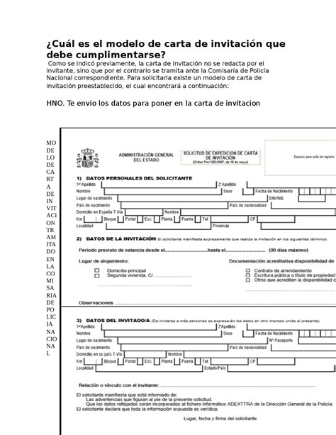 Modelo De Carta De Invitacion Docsity