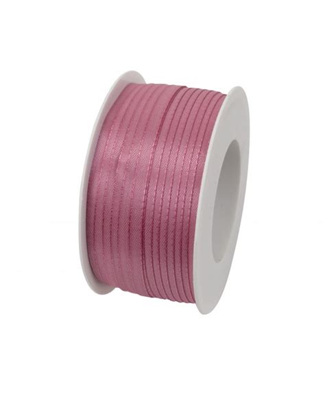 Cinta De SatÉn Rosa Antiguo 5mm X 100mts